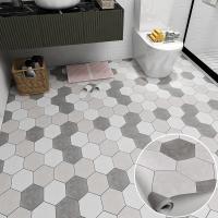 China 3M Self Adhesive Floor Sticker PVC Flooring Sticker For Hotel Bathroom Decoration for sale