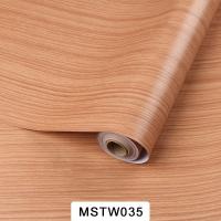 China 2m 3m 5m 10m Roll Wood Grain Wallpaper Moisture Proof Self Stick Wallpaper for sale