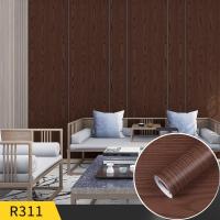 China Geometric Pattern Wood PVC Peel Stick Self Adhesive Wallpaper for Waterproof Oil Proof Wall Coating and Easy Installation for sale