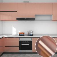 China 0.15mm Waterproof Black Metallic Wallpaper Oil Resistant Stainless Contact Paper for sale