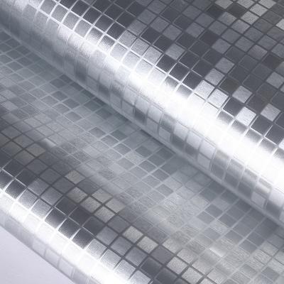 China PVC Mosaic Peel And Stick Wallpaper Hotel 3D Mosaic Wallpaper Self Adhesive for sale