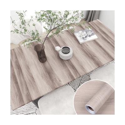 China Geometric Pattern Decorative Self Adhesive Vinyl Film Wood Grain Wallpaper for Furniture Cabinet Countertop and Shelf for sale
