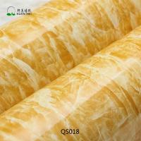 China 0.60m width *10m length or 0.6m width *100m Modern 3D Marble Glossy Self Adhesive PVC Wallpaper for Kitchen Furniture Decoration for sale