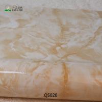 China 0.60m width *10m length or 0.6m width *100m Modern 3D Marble Glossy Self Adhesive PVC Wallpaper for Kitchen Furniture Decoration for sale