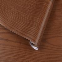 China Removable Wood Wall Paper with Mildewproof Feature Peel and Stick Self-Adhesive Vinyl Wood Texture Decorative Wallpaper for sale