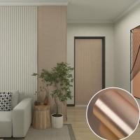 China 60cm*2m Luxury Metallic Wallpaper Copper Removable Vinyl Wallpaper Furniture Sticker for sale