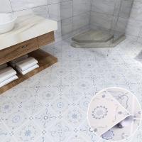 China Household Bathroom Floor Sticker Tiles PVC Vinyl Floor Sticker Wall Decoration for sale
