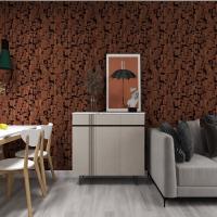 China Anti-Static Vinyl Wood Texture Peel and Stick 3D Wallpaper for Vintage Wood Design Contact Paper Sticker 1.96ft * 6.56ft for sale