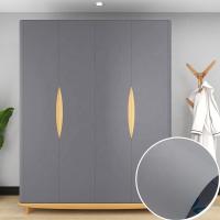 China Installation Wardrobe Sticker Self Adhesive Wall Sticker 3D Wallpaper Decorative Film Dark Gray Furniture for sale