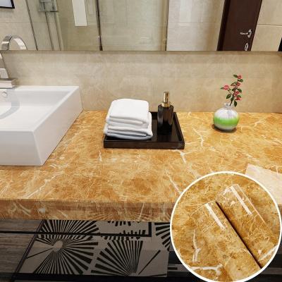 China High Glossy 3D PVC Film Marble Wallpaper for Hotel Conference Room for sale
