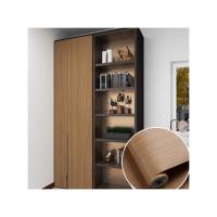 China 0.6m * 50m Removable Wood Stickers Self Adhesive Oak Wood Grain Film for Furniture for sale