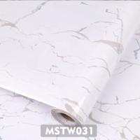 China Classic Style PVC Film Wall Covering Marble Wallpaper for Bathroom Transformation Solution for sale