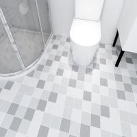 China Removable PVC Flooring Sticker 10m-50m Bathroom Floor Tile Stickers for sale