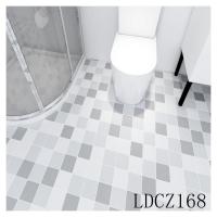 China Bathroom Floor Tile Stickers Waterproof PVC Peel And Stick Flooring OEM for sale