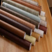China Modern Style PVC Natural Embossed Wood Grain Self Adhesive Decorative Wallpaper Sticker oak wood wallpaper for sale