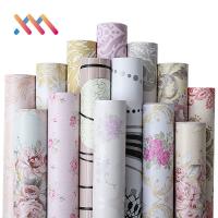 China Stripes Pattern Self Adhesive Vinyl PVC Wall Paper for interior decoration wallpaper for sale