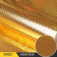 China High Glossy Waterproof Foil Sticker for Kitchen Wall Anti-Oil and Gold Foil Wallpaper for sale