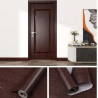 China Wood Grain Self-Adhesive PVC Vinyl Wall Panels Modern Style Wallpaper Contact Paper for Door Stickers for sale