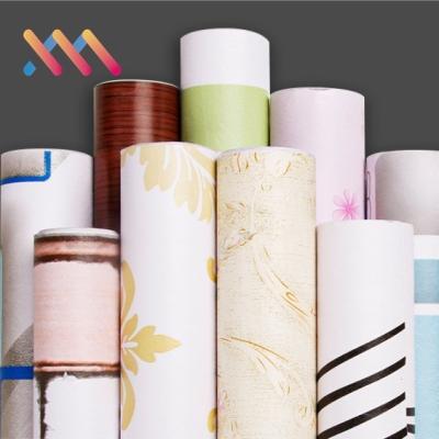 China OEM Vinyl Stick On Wallpaper 45cm Sticky Back Plastic Wallpaper home improvement for sale