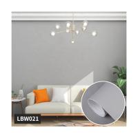 China Modern Design Style Lighter Gray Peel and Stick Wallpaper Self-Adhesive Textured Wall Covering Matt Surface for Commerce for sale