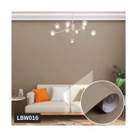 China Modern Design Style Lighter Gray Peel and Stick Wallpaper Self-Adhesive Textured Wall Covering Matt Surface for Commerce for sale