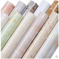 China 1.22m or 0.61m Width Size High Glossy Marbling PVC Wallpaper Adhesive Wall Stickers for Bathroom and Kitchen Marble Wallpaper for sale