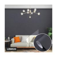 China Peel and Stick Plain Wallpaper 60cm *5m Roll Size for Home Decor Self-Adhesive Matt Textured Wall Covering for sale