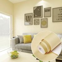 China Modern Design Style 60cm Green Beautiful Bedroom Wallpaper Roll Plain Pattern Self Adhesive Decorative Wallpaper for Rooms for sale