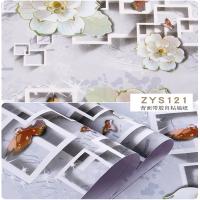 China Luxury PVC Removable Wall Stickers Decor Peel Stick 0.07mm Flower Wall Stickers for sale