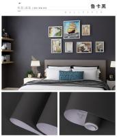 China Removable Home Wallpaper in Gray Color Peel Off Sticker Wall Paper with Soundproof Function Roll Size 122cm*50m for sale