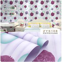 China Home Wall Decoration PVC Wallpapers Floral Mural Wallpaper 3D wall sticker wall covering for sale