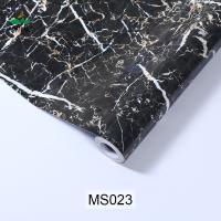 China Waterproof Adhesive Wallpaper Stickers for Kitchen Countertop and Bathroom White Marble Granite Design Mildew Proof for sale