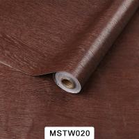 China Commerce 10m Length Gray Color 3D Wood Grain Adhesive Wall Stickers Wallpaper Easy to Install for sale