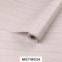 China Commerce 10m Length Gray Color 3D Wood Grain Adhesive Wall Stickers Wallpaper Easy to Install for sale