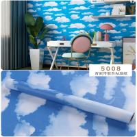 China Customized PVC Self Adhesive Waterproof Oil Proof Wallpaper Rolls for Popular Interior Decoration for sale