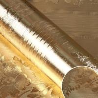 China Moisture Proof Gold Foil Embossed Glitter Metallic Wallpaper Luxury Design for sale