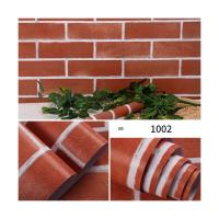 China 3D Brick PVC Self-Adhesive Wallpaper Moisture-Proof brick Pattern Wall Sticker Wallpaper for sale