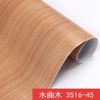 China Wood grain Home Decor Furniture Vinyl Wrap Waterproof Wall Sticker Self Adhesive PVC Wallpaper for Kitchen Desk Door Decorative Film for sale