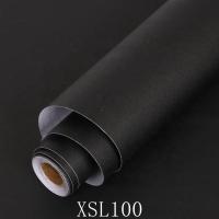 China Waterproof Plain Color Black Wallpaper Luxury Design Style for Home Decoration in Bedroom Living Room and TV for sale