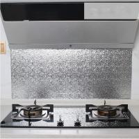 China High Glossy Kitchen Wallpaper Oil Proof Sticker PVC Vinyl Wall Coating Film with Glue Backing for sale