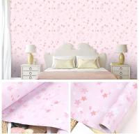 China Pink Bedroom Self Adhesive Floral Wallpaper Soundproof Botanical Peel And Stick Wallpaper for sale
