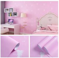 China Pink Bedroom Self Adhesive Floral Wallpaper Soundproof Botanical Peel And Stick Wallpaper for sale