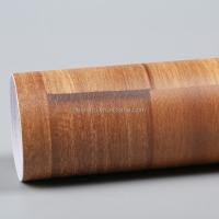China Modern Apartment Wallpaper Vintage Wood Grain Design with Self Adhesive Backing for sale