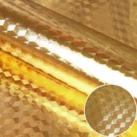 China Vinyl Wallpapers Self Adhesive Golden Wall Covering 3D Wall Stickers for Commerce for sale