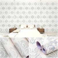 China Modern Design Waterproof Damask Pattern 3d Wallpaper for Living Room Background for sale