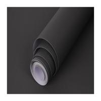 China Matt Finish Self-Adhesive PVC Wallpaper in Dark Black Color for Home Decoration Sound-Absorbing Function for sale