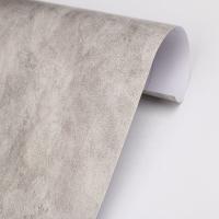 China Waterproof Adhesive Cement Effect Wallpaper Removable White Concrete Effect Wallpaper for sale