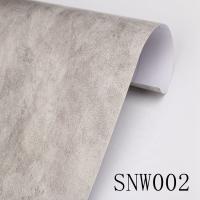 China Waterproof Adhesive Cement Effect Wallpaper Removable White Concrete Effect Wallpaper for sale