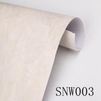 China Waterproof Adhesive Cement Effect Wallpaper Removable White Concrete Effect Wallpaper for sale