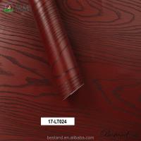 China Self Adhesive Wood Grain Vinyl Decorative Film for Furniture Makeover and Enhancement for sale